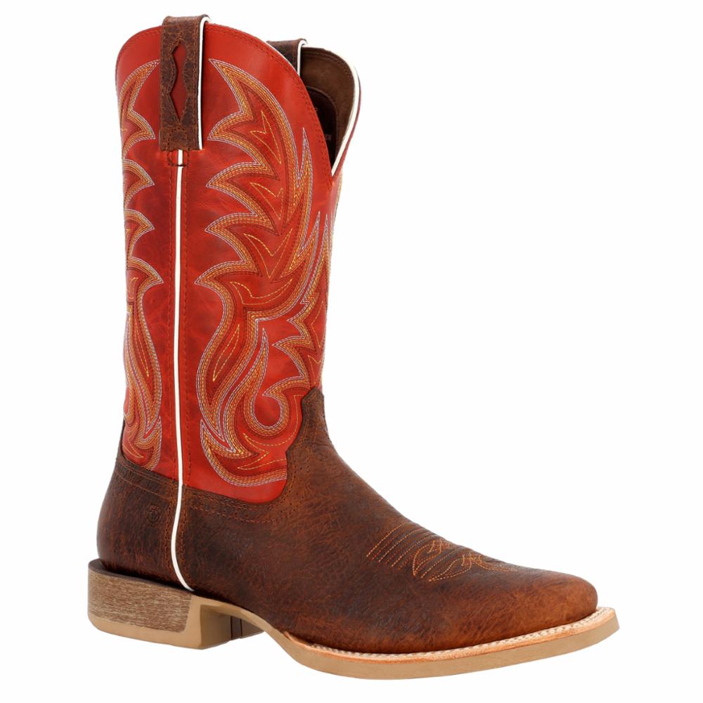 Durango REBEL PRO MENS 12 WESTERN BOOT COGNAC CRUNCH / RUSTY RED ...
