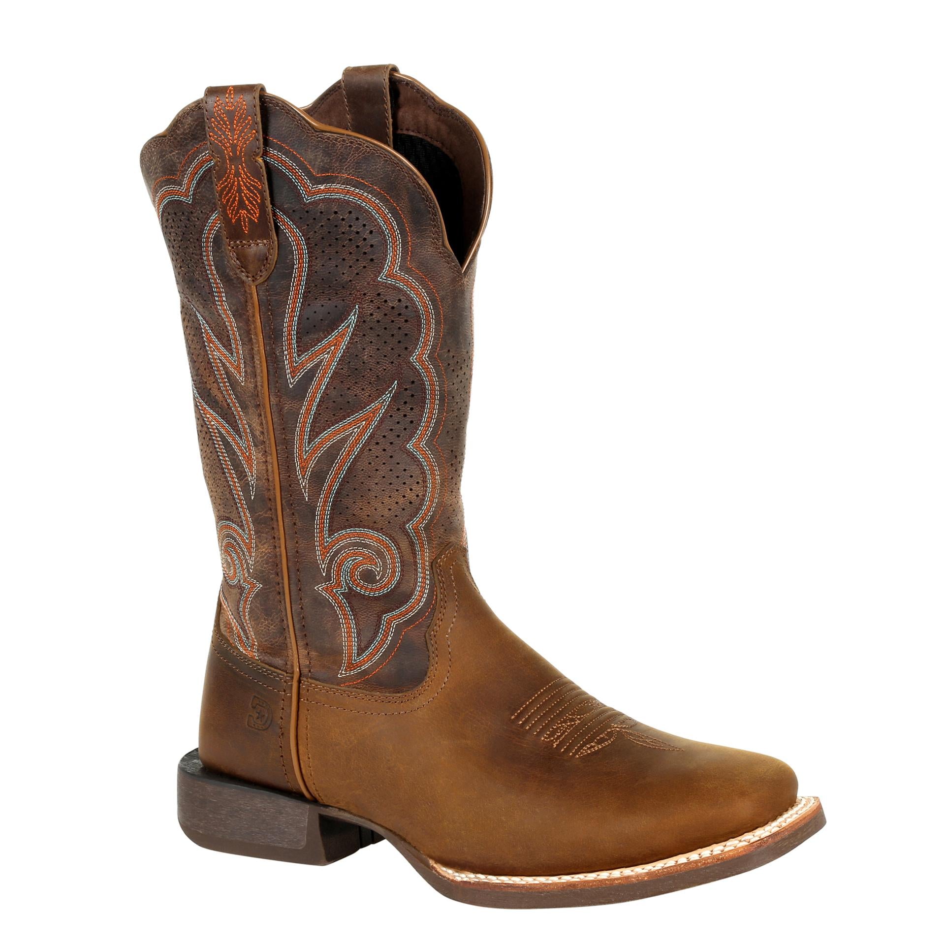 Durango LADY REBEL PRO WOMENS 12 IN VENTILATED BOOT DISTRESSED COGNAC ...
